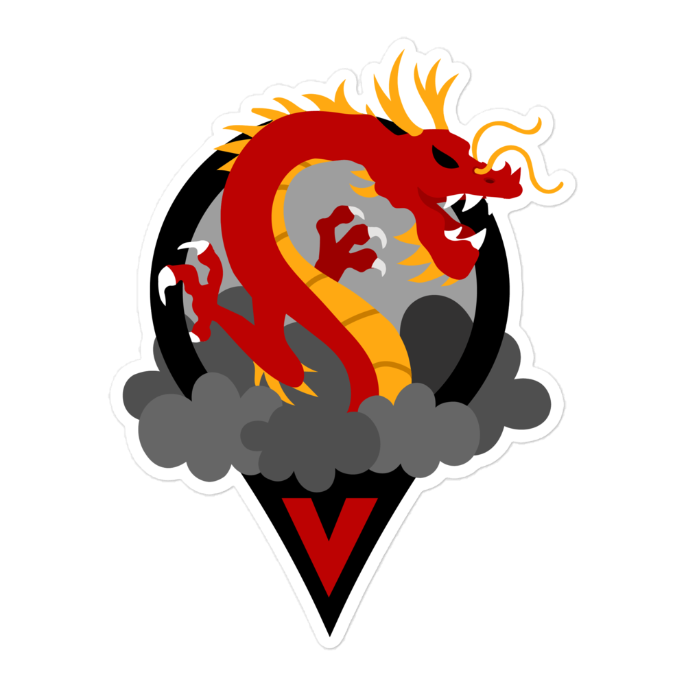 Chinese Dragon Pin Decal – Freeze Tag Store
